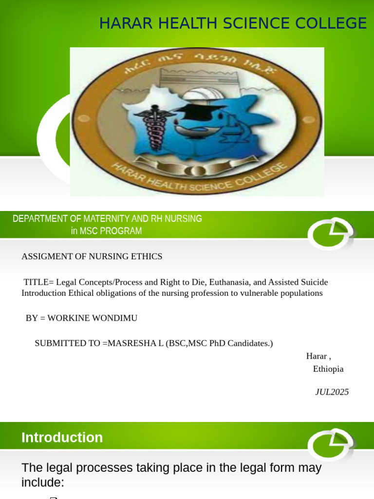 Nursing Ethics: Right to Die & Euthanasia | PDF | Medicine | Health Care