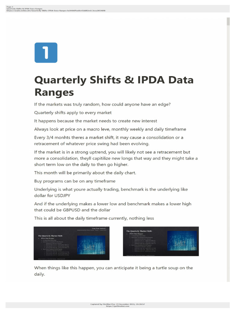 Quarterly Shifts in IPDA Data Analysis | PDF