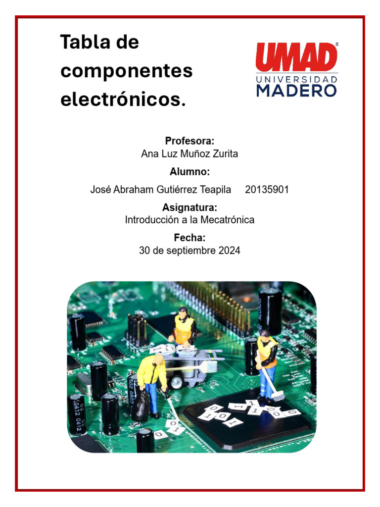 Tipos y funciones de componentes electrónicos | PDF | Componente ...