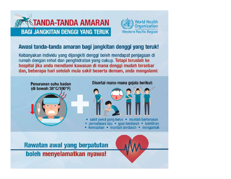 Tanda Tanda Amaran Denggi Teruk Mys | PDF