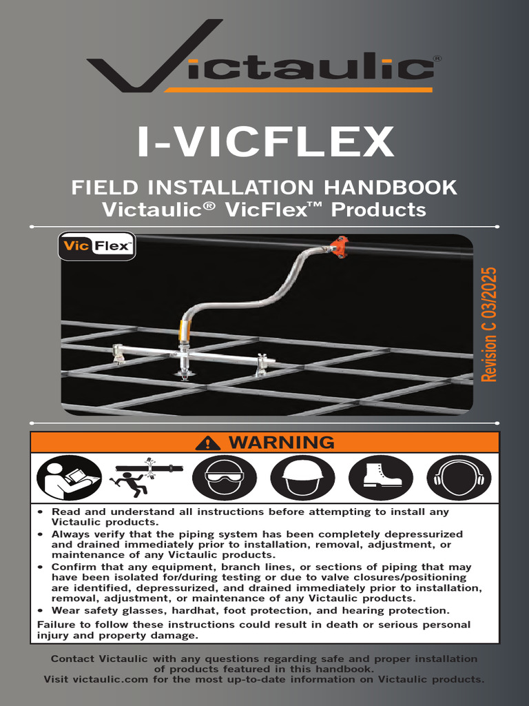 Victaulic VicFlex Installation Guide | PDF | Fire Sprinkler System | Screw