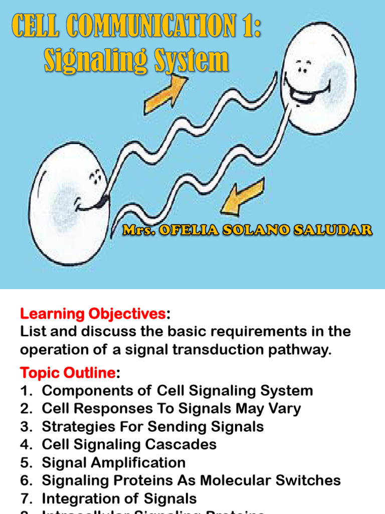Cell Signaling Systems Explained | PDF | Cell Signaling | Signal ...