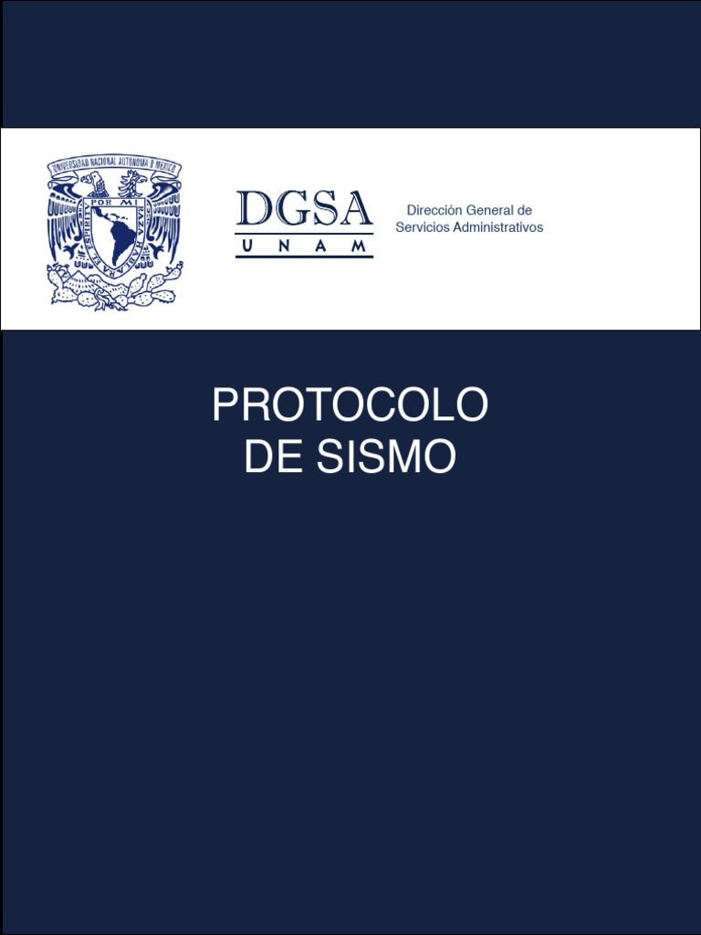 Protocolosismos Dgsa | PDF | Defensa Civil | Temblores