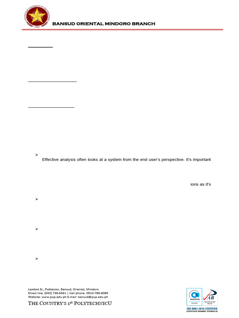 Module 2. System Analysis | PDF | System | Systems Theory