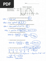 Position - Time Graph Practice | PDF | Speed | Velocity