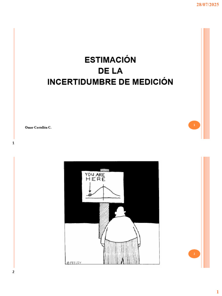 Estimación de la Incertidumbre de Medición | PDF | Medición | Incertidumbre