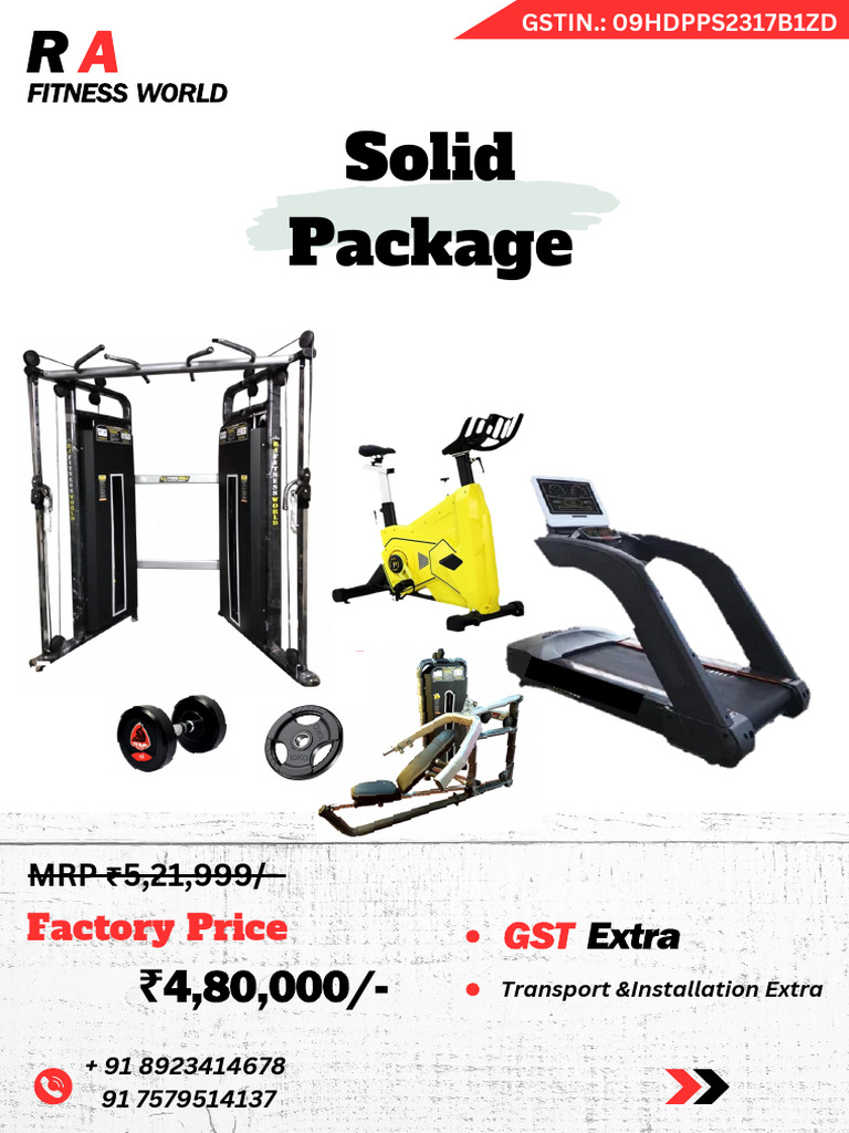 RA Fitness World Equipment Pricing | PDF | Weight Training