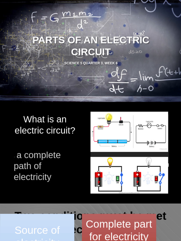 Parts of an Electric Circuit Explained | PDF