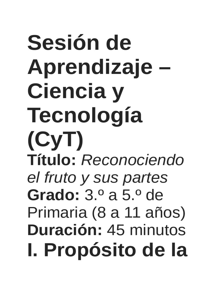 Dibuja y reconoce las partes del fruto | PDF | Semilla