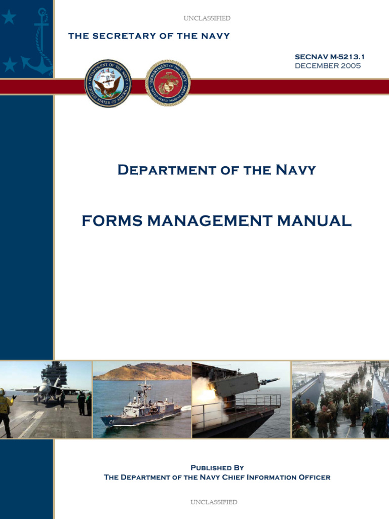 Secnav M-5213.1 | PDF | United States Secretary Of The Navy | United ...