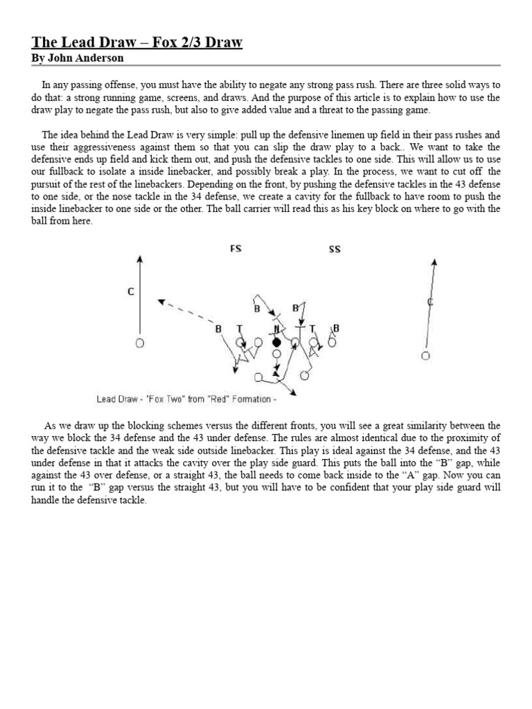 Mastering the Halfback Draw Play | PDF | Team Sports | Gridiron Football