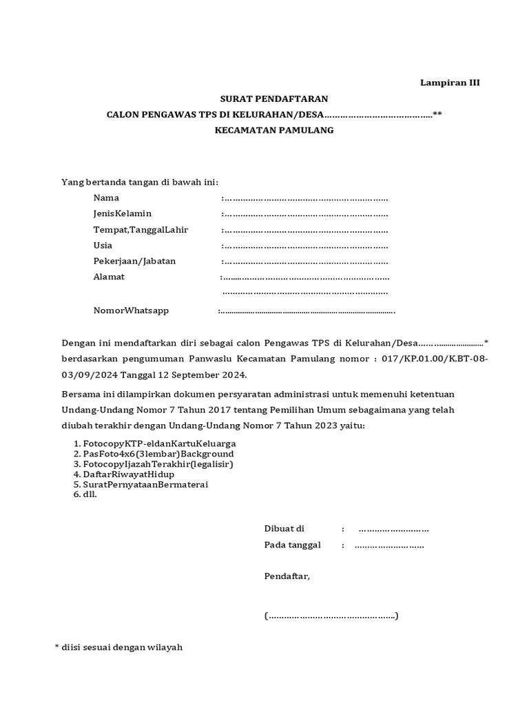 L3 L4 L5 - Formulir Pendaftaran - PDF - 20250824 - 083042 - 0000 | PDF