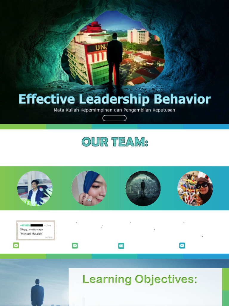 Leadership Behavior and Effectiveness Guide | PDF