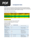 Consignment Process in SAP SD | PDF | Goods | Inventory