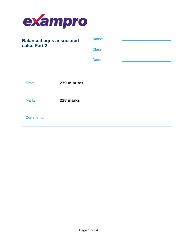 Balancing Redox Reactions and Yields | PDF | Acid | Chemistry