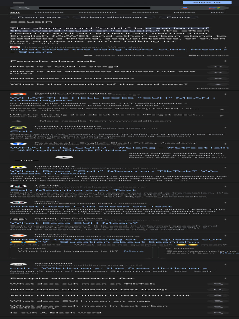 What Does Cuh Mean in Text - Google Search | PDF | Linguistics | Lexicology