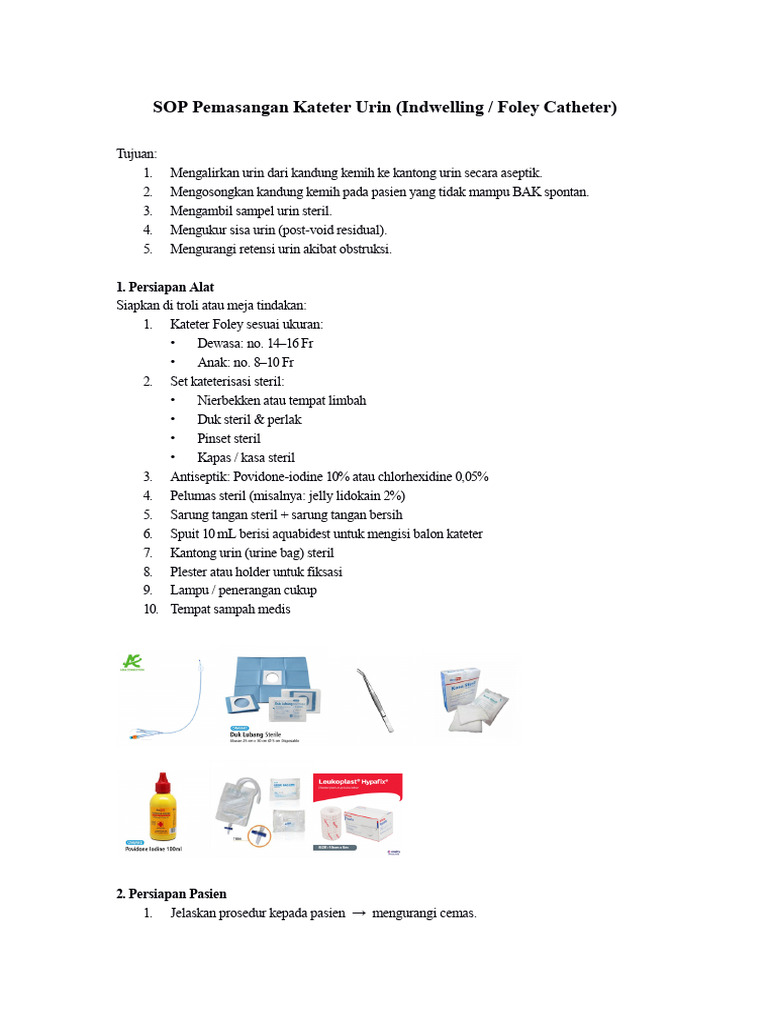 SOP Pemasangan | PDF