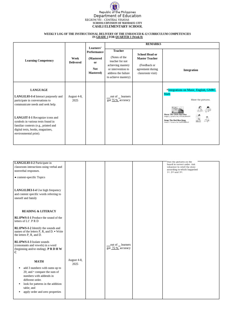 Q1 Week 8 | PDF | Learning | Human Communication