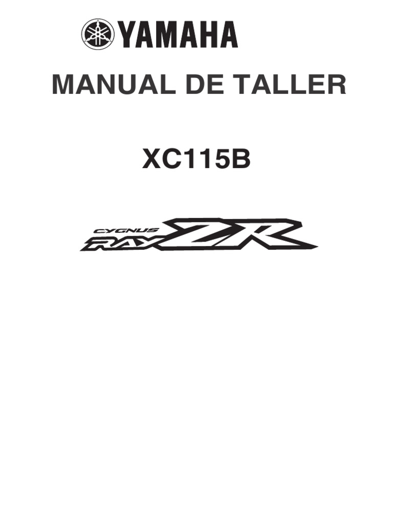 Manual de Taller XC115B Yamaha | PDF