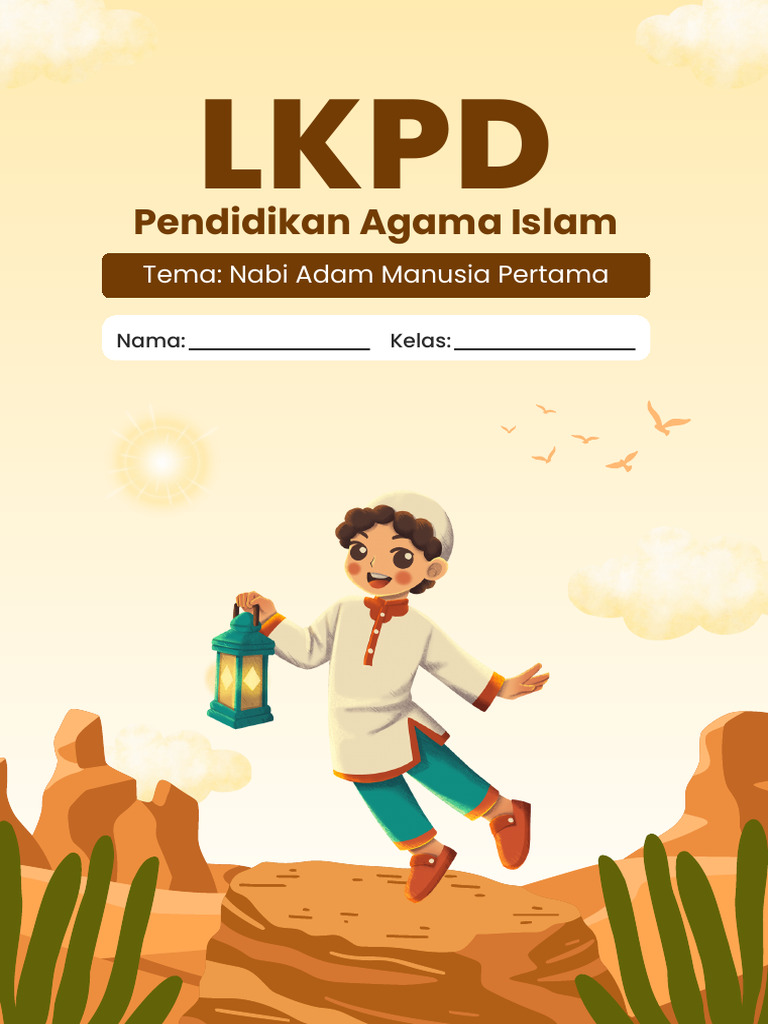 Nabi Adam Manusia Pertama Lembar Kerja Peserta Didik Oranye Dan Kuning Ilus - 20250824 - 094734 ...