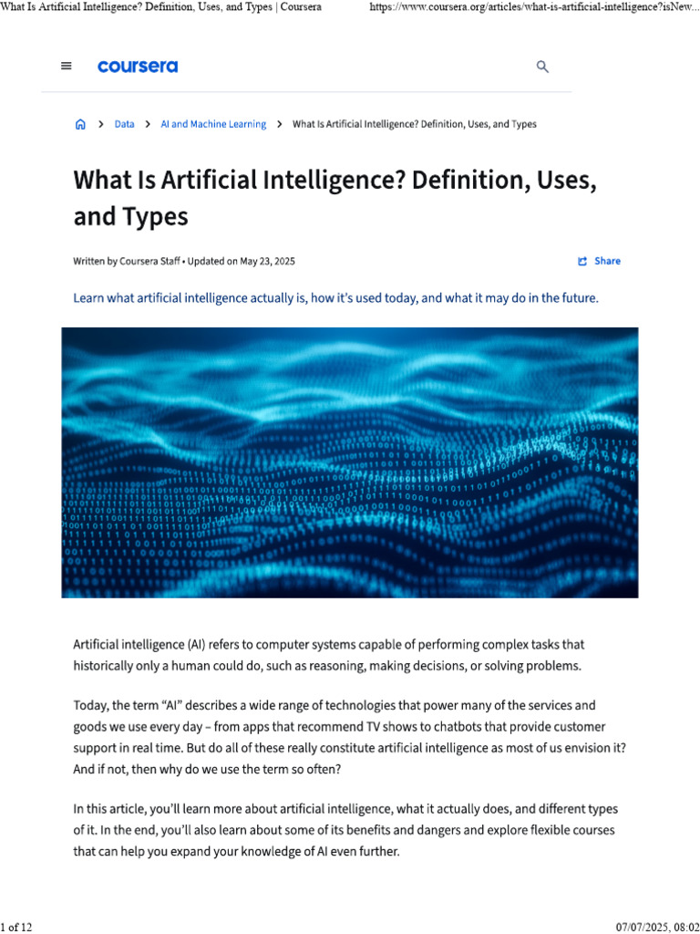 Understanding Artificial Intelligence | PDF