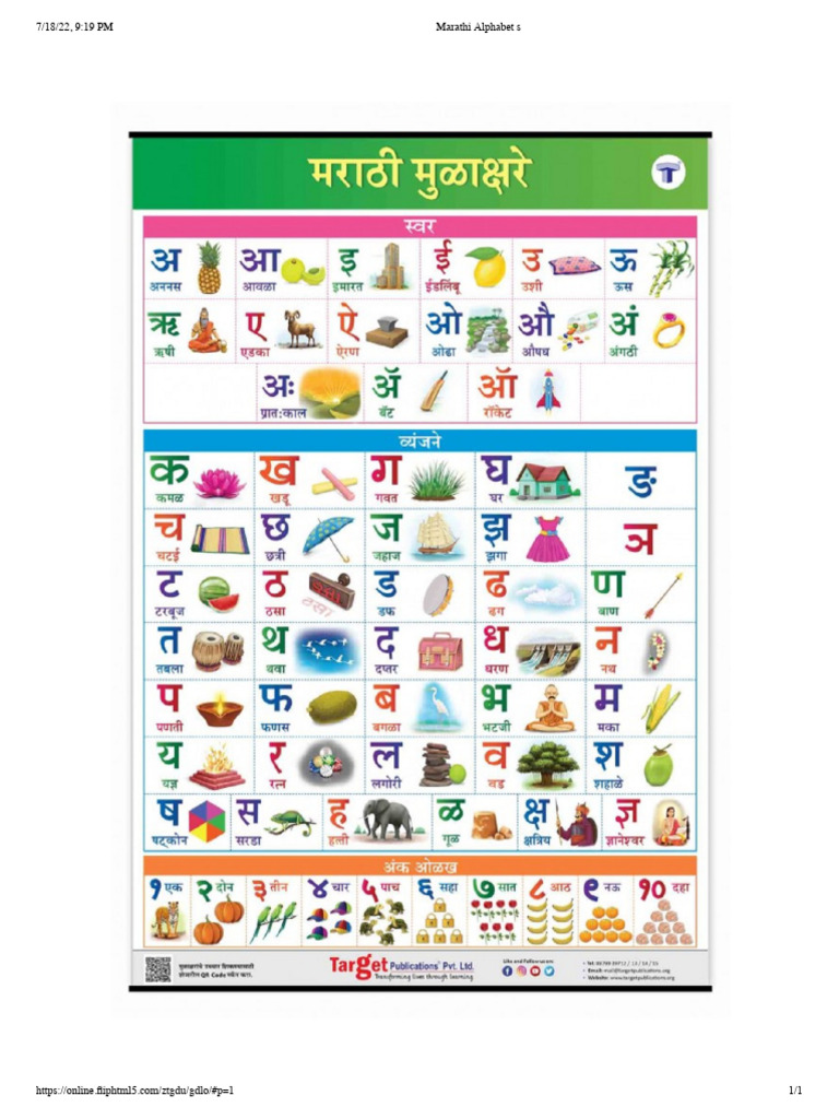 Marathi Alphabet S | PDF