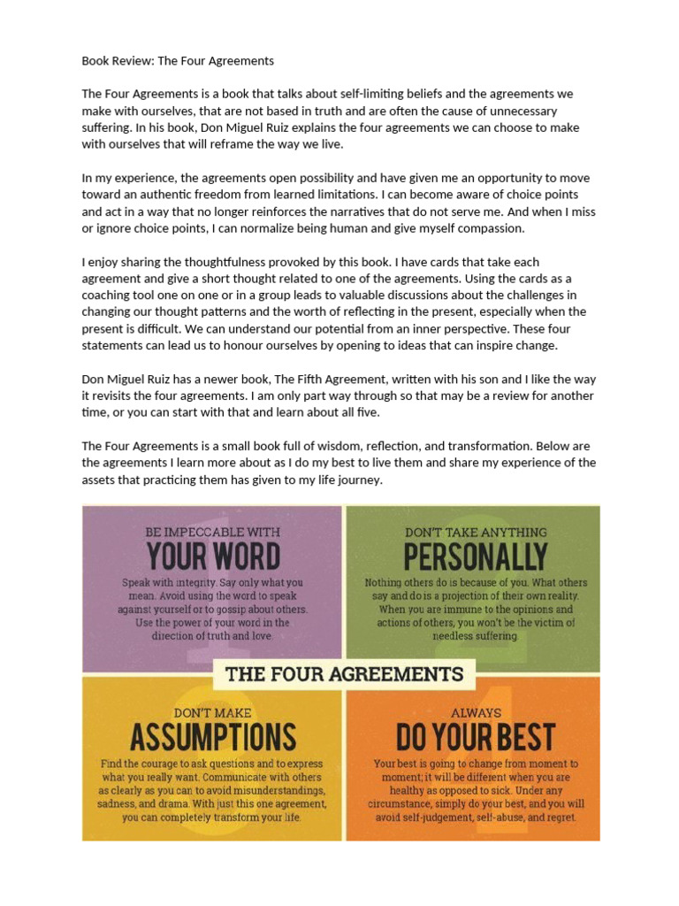 Review of The Four Agreements | PDF