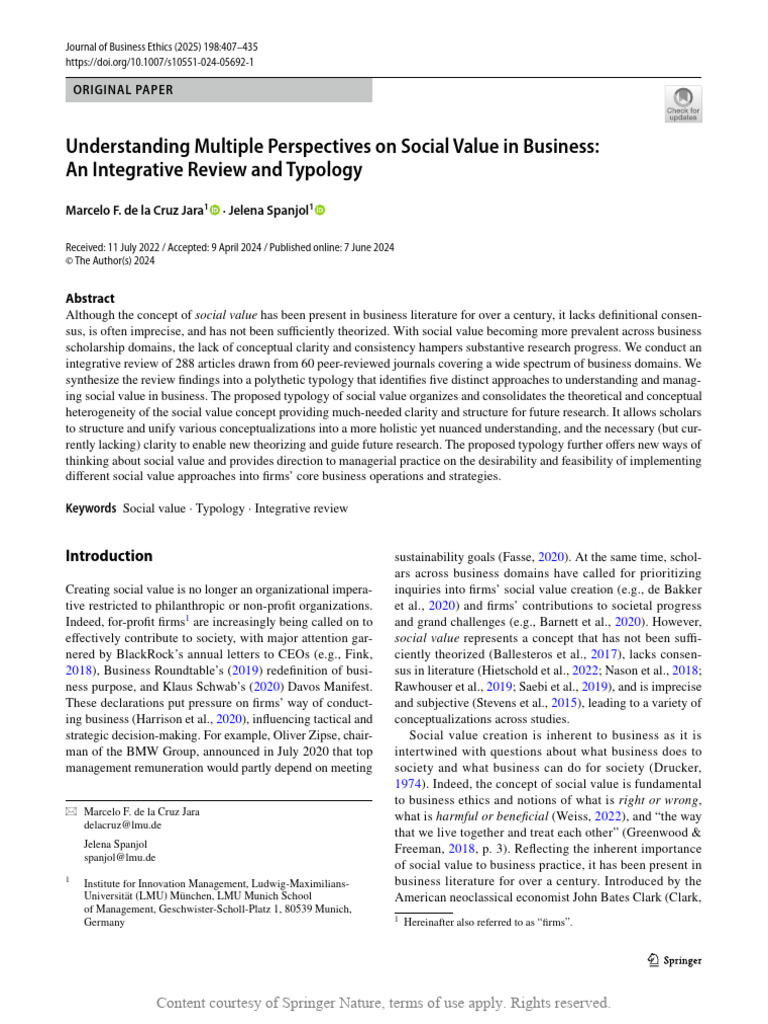 Understanding Multiple Perspectives On Social Valu | PDF | Concept ...