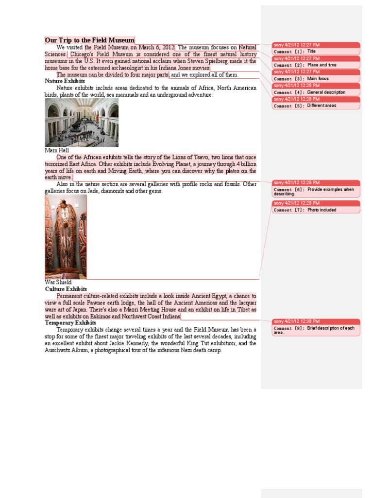 Sample Essay 2 | PDF | Museum | Gemstone