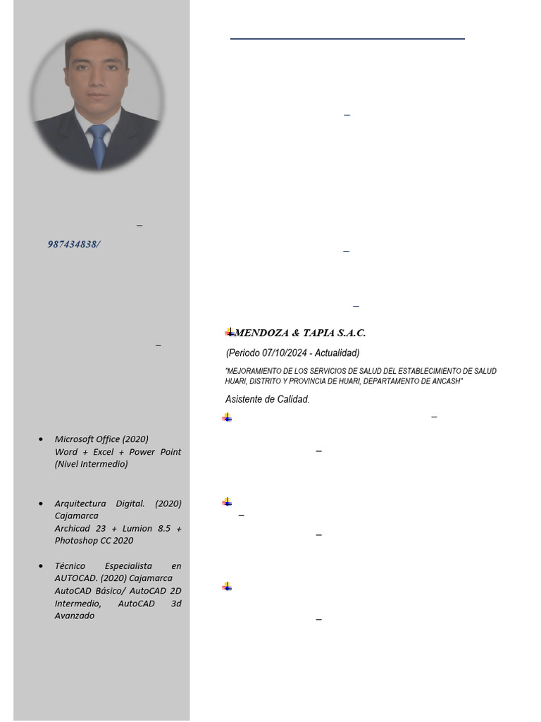 Cv Clever CA | PDF | Microsoft PowerPoint | Ingeniero civil