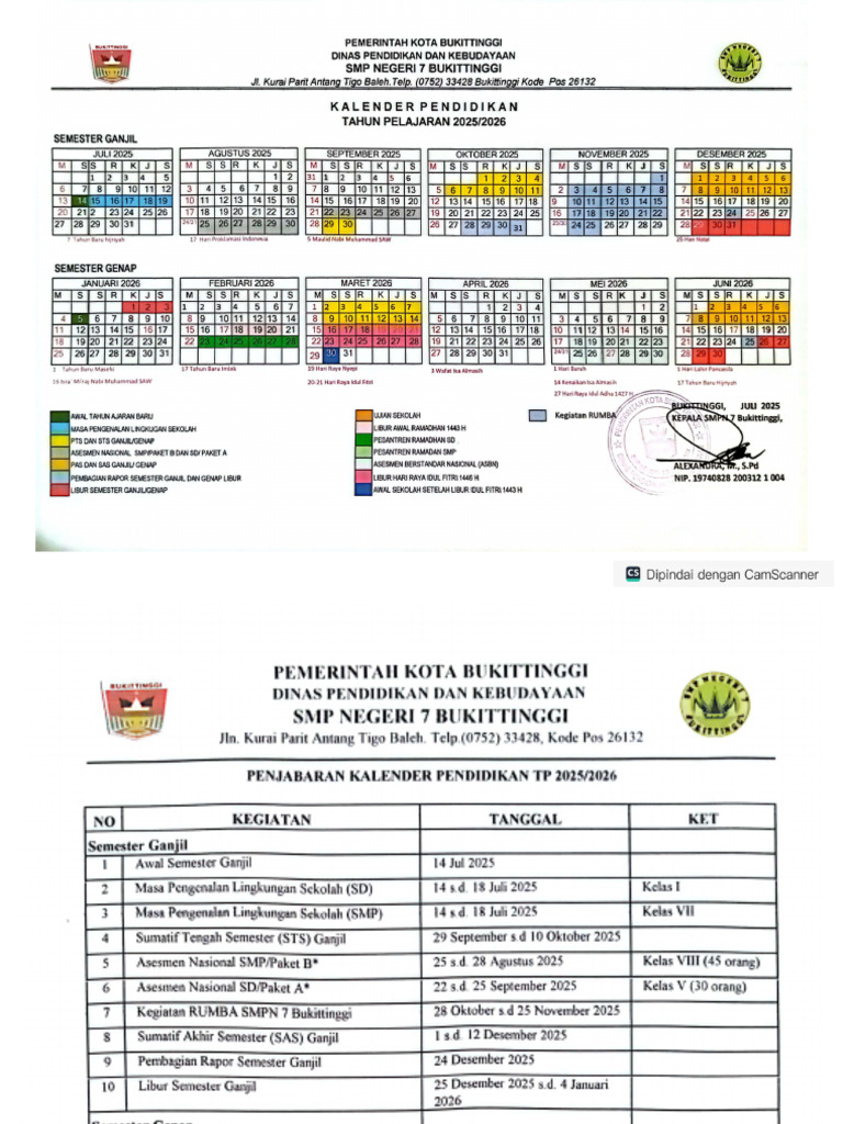 Kaldik 2025-2026 | PDF