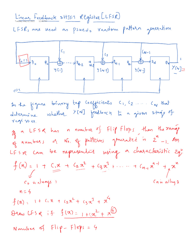 Linear Feedback SHIFT Register | PDF