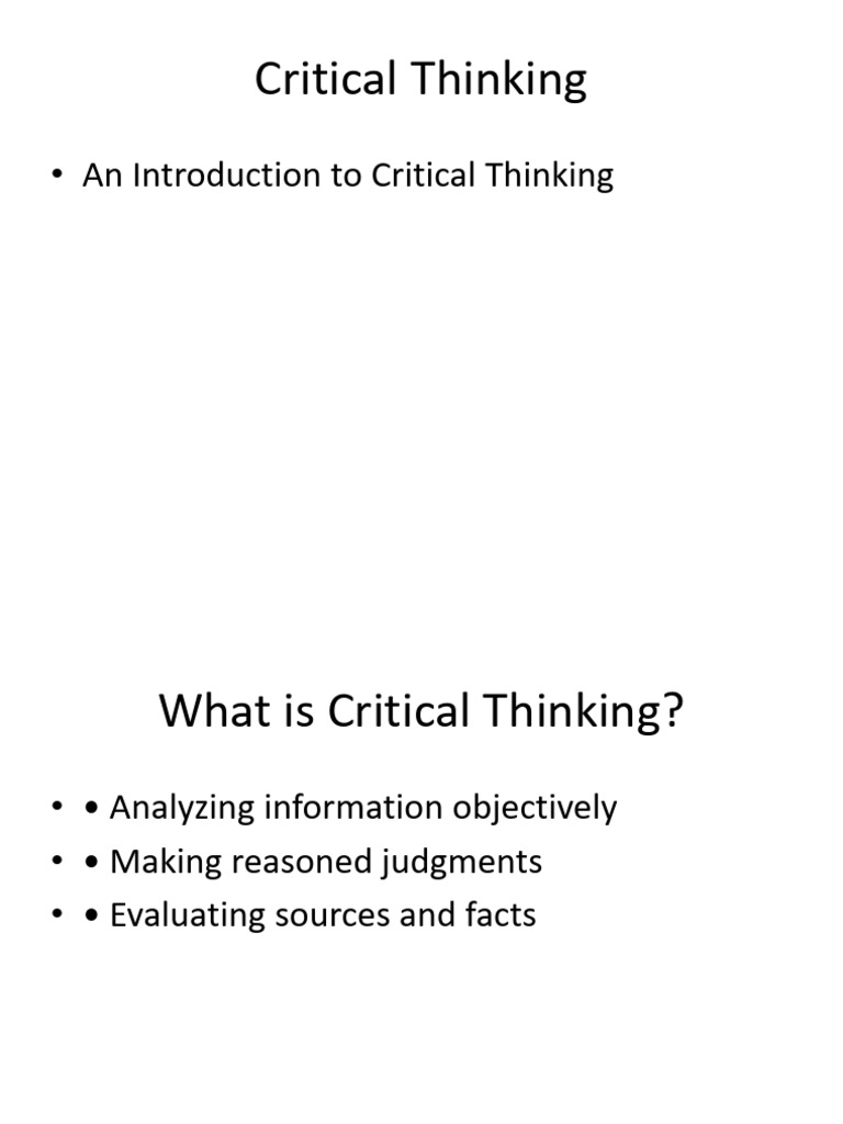 Essential Guide to Critical Thinking | PDF