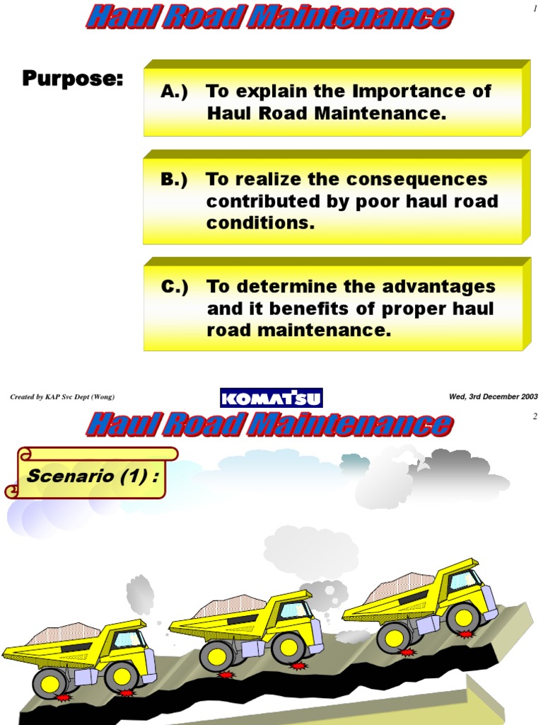 Importance of Haul Road Maintenance | PDF | Economies | Business
