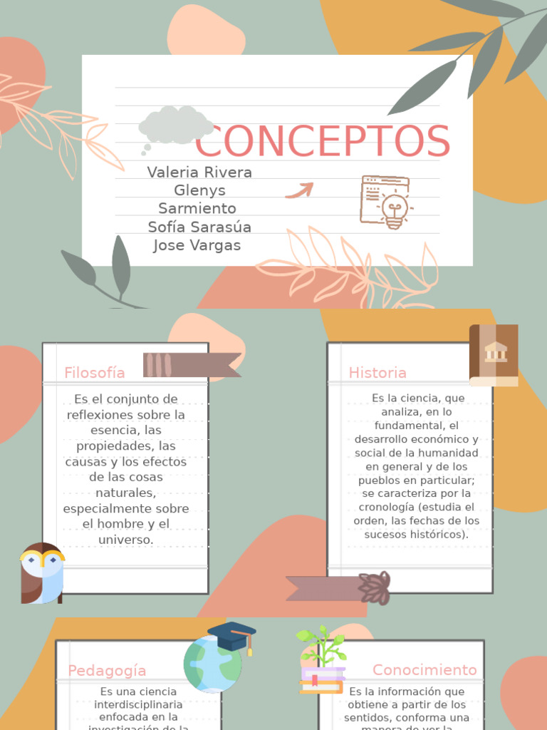 Conceptos - Rivera Sarmiento Sarasua y Vargas | PDF | Conocimiento ...