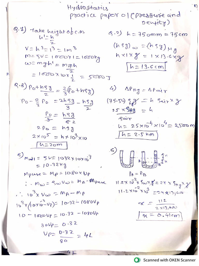 Hydrostatic PP 01 | PDF