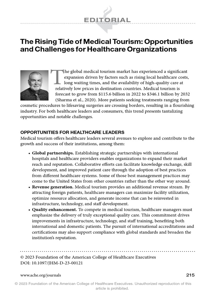 Medical Tourism: Growth & Challenges | PDF | Health Care | Tourism