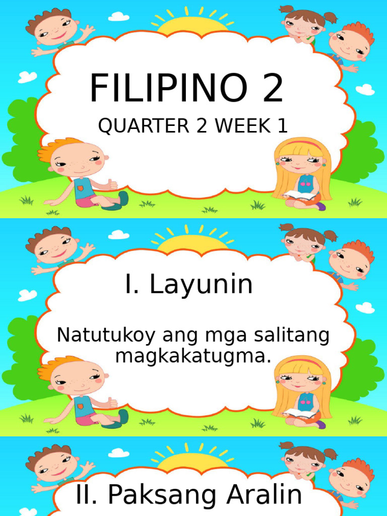 FILIPINO 2 Powerpoint Cot | PDF