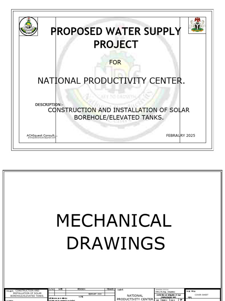 Borehole _elevated Tank Design | PDF | Mechanical Engineering