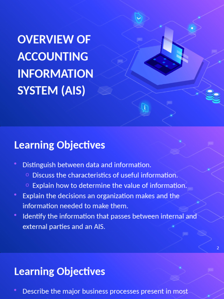 Chapter 1 AIS An Overview | PDF | Information | Business