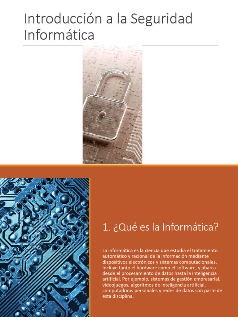 1 Introducción A La Seguridad Informática | PDF | La seguridad ...