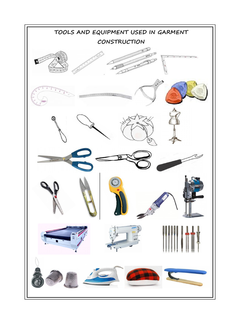 08 - Tools and Equipment Used in Garment Production - Pic | PDF