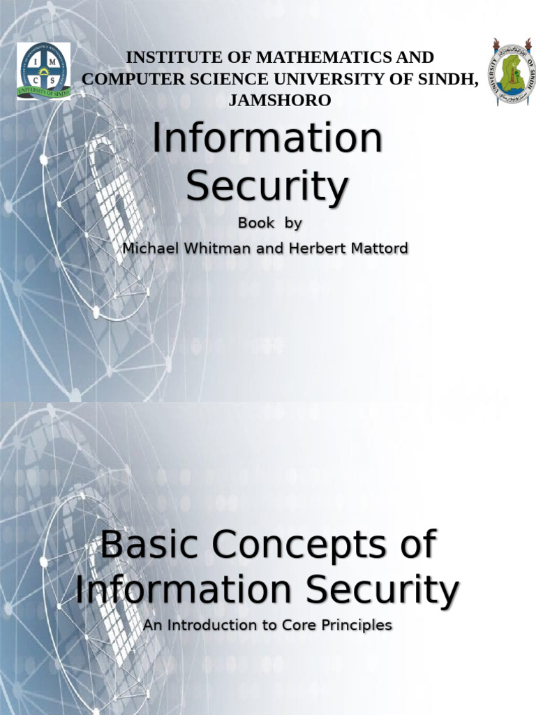 Information Security Overview and Principles | PDF | Information ...