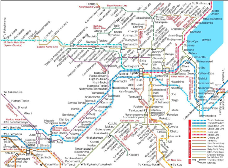 Kyoto Train Map Metro | PDF