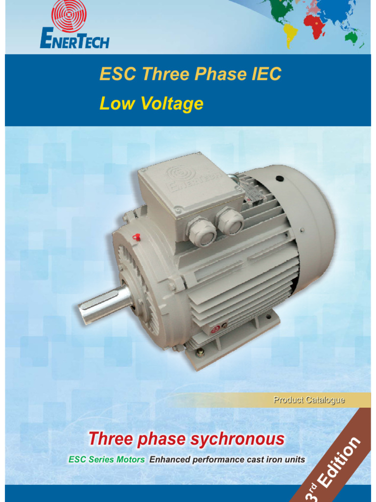 Catalogue Motor Enertech ESC | PDF | Electric Motor | Physical Quantities
