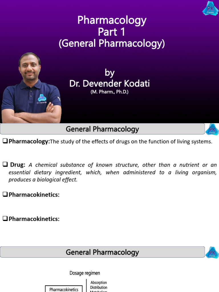 Pharmacology ,General Ep 1 | PDF | Pharmacology | Drugs