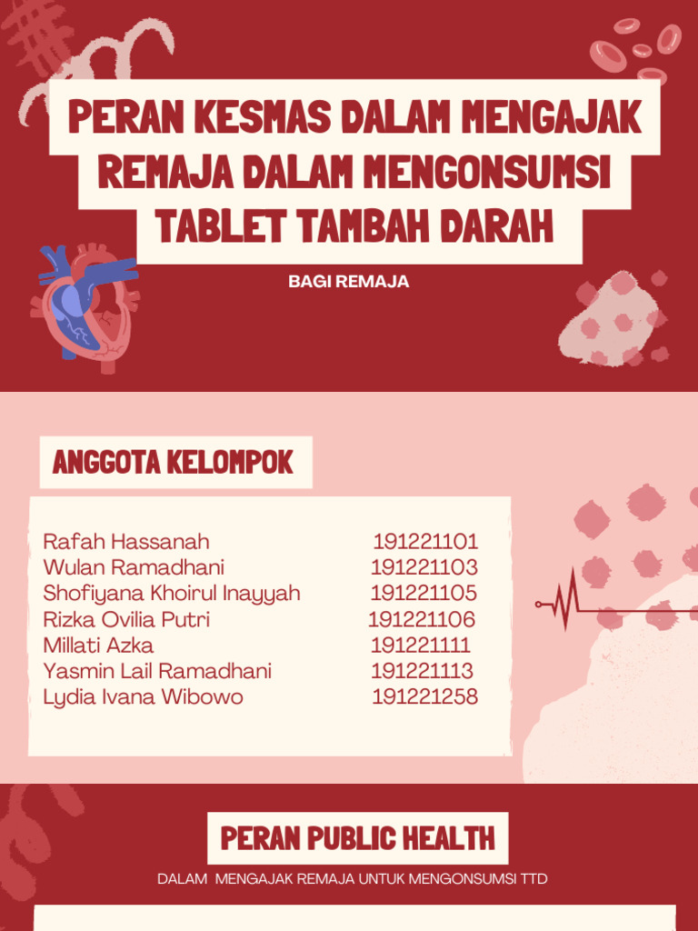 Peran Kesmas Ajak Remaja Konsumsi TTD | PDF