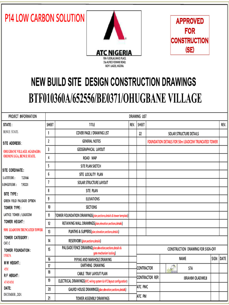 ATC NG Site Layout and Design Details | PDF | Concrete | Structural ...