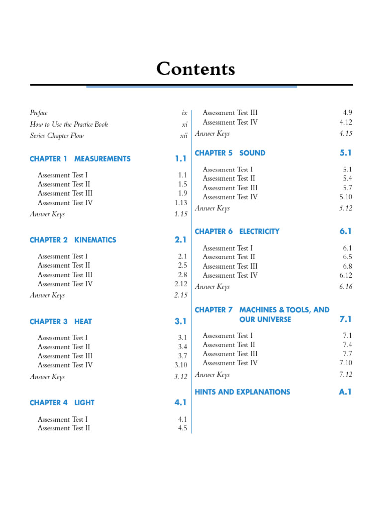Physics Assessment Tests for Class 7 | PDF | Density | Volume