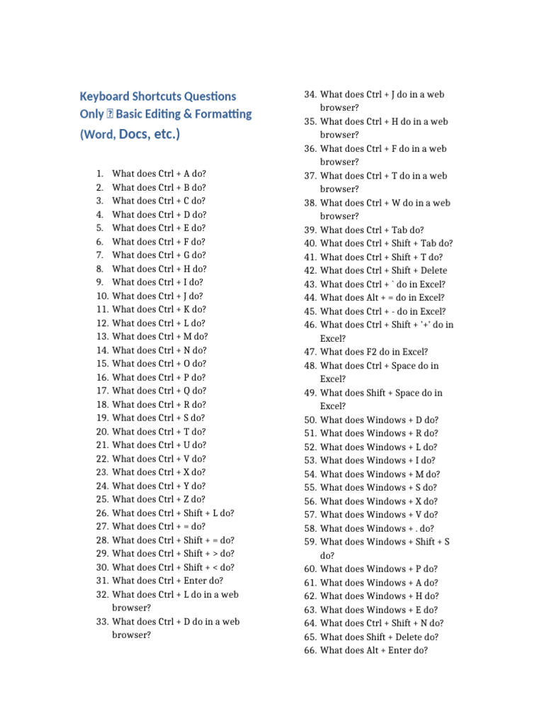 Keyboard Shortcuts Quiz Guide | PDF | Chess Openings | Chess Theory